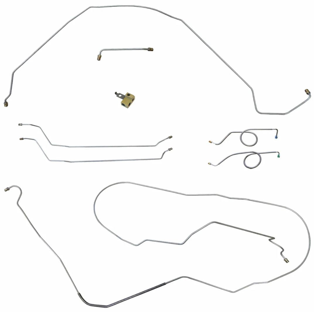 64 Chevelle Brake Line full kit 4 Disc brake Cars - steel – Pontiworld