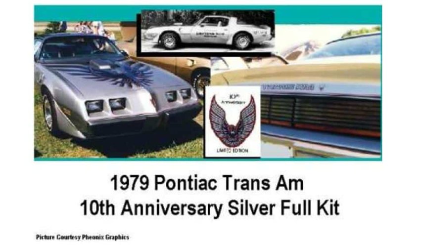 1979 Trans Am Anniversary - Full Decal Kit – Pontiworld