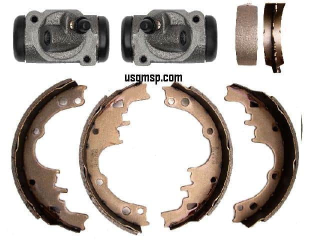 Brake Shoe & Cylinder kit: FRONT 67-9F +64-72 A body ++ – Pontiworld