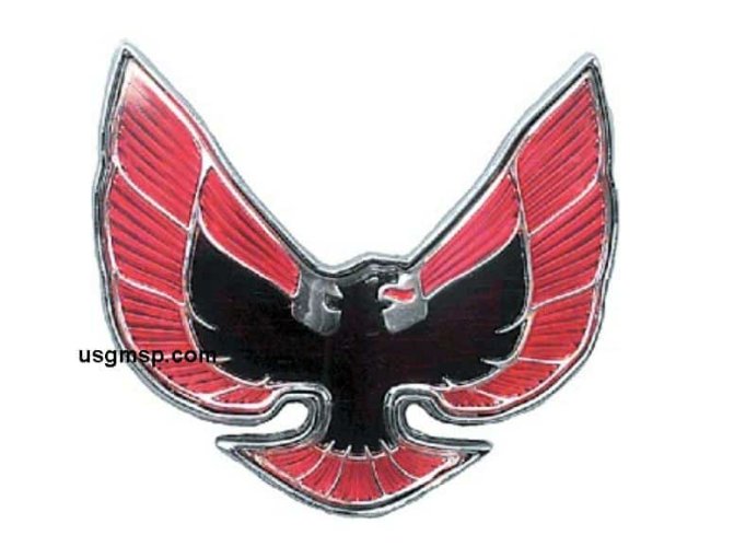 74-76 Firebird TA Nose Emblem - Red – Pontiworld