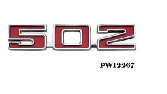 Emblem: "502" - Chrome / Red (ea) – Pontiworld