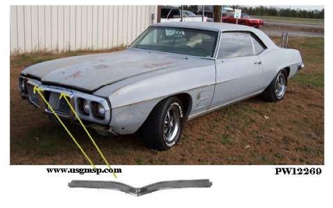 69 Firebird Header panel FILLER SEAL – Pontiworld