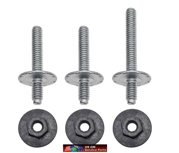 Side 1/4 window studs & Nuts: 67-9F – Pontiworld