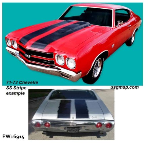 1970 - 72 Chevelle / El Camino SS Stencil or Decal Kit – Pontiworld