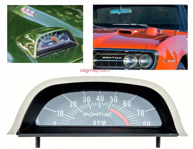 Hood Tacho - 1968 Firebird 5200 RPM – Pontiworld