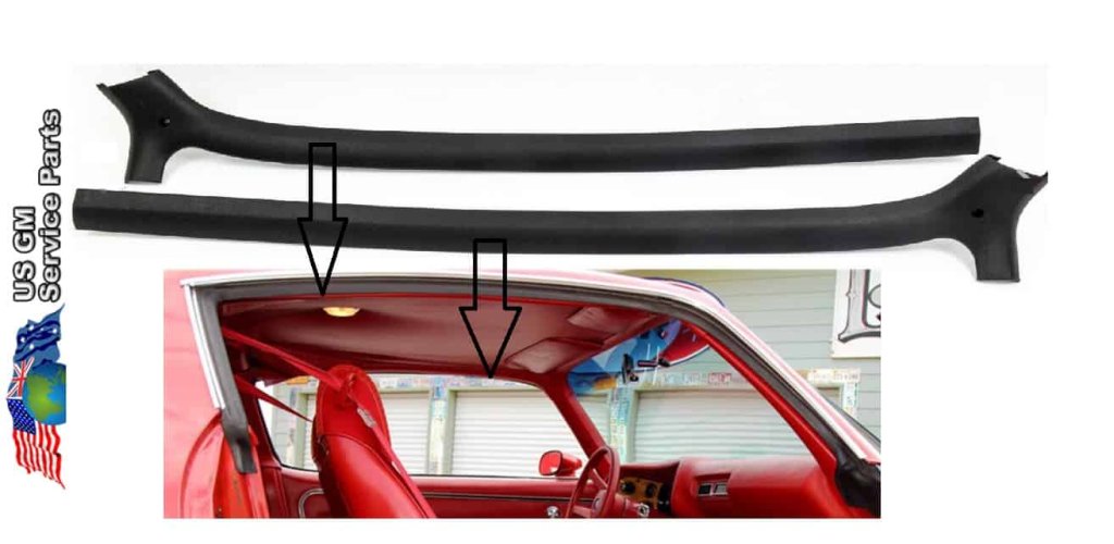 Headliner Side molding trim: 74-81 Camaro Firebird TA – Pontiworld