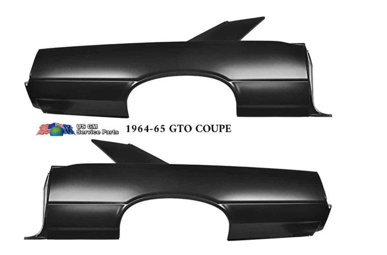 64-65 GTO COUPE Rear 1/4 Panels (ea) – Pontiworld