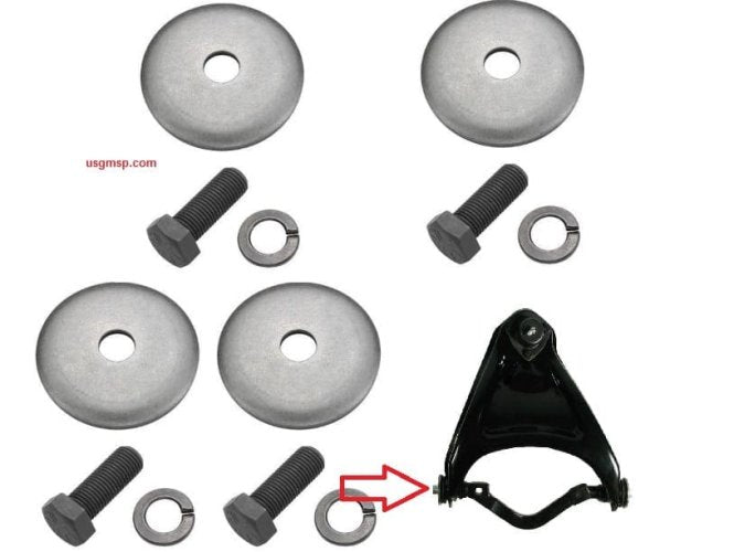 Control Arm Washer & Bolt Set: 58-88 GM Various 8 pce – Pontiworld