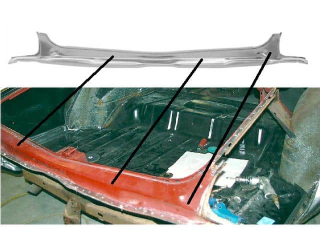 68 GTO Tail light / Trunk support panel – Pontiworld