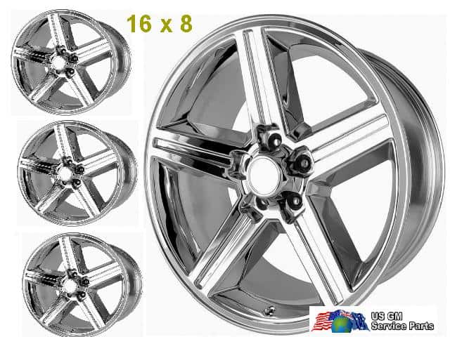 Wheel Set: Camaro Z28 / Iroc Z - 16x8 (4) - CHROME – Pontiworld