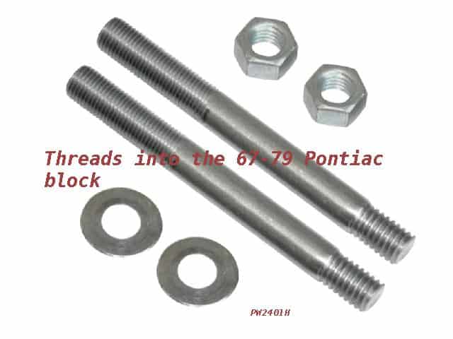 Timing Cover Housing Main Block Studs: Pontiac 67-79 set – Pontiworld
