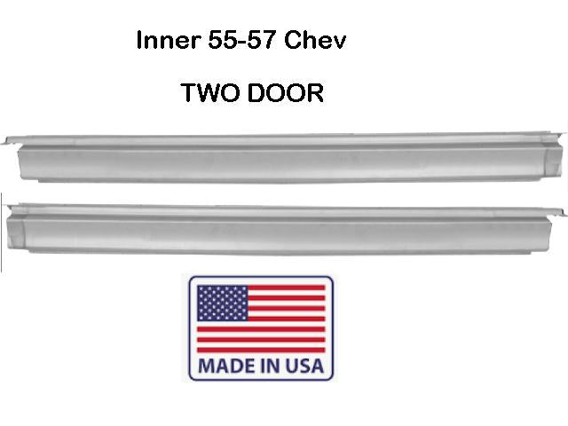 Rocker Panel OUTER: 55-57 Chevrolet USA Made (ea) - 2 Door – Pontiworld