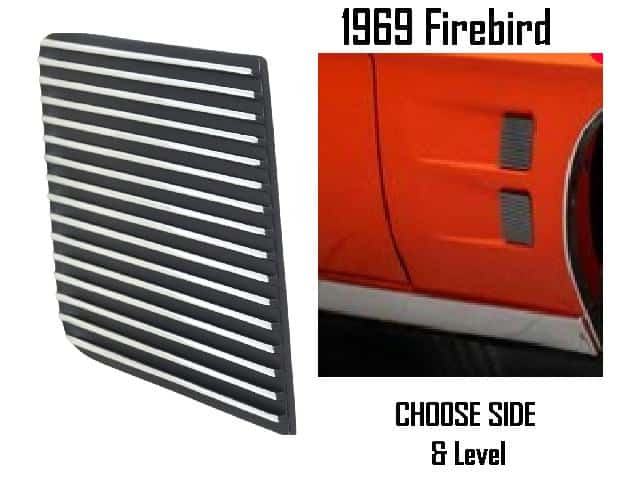 Louver: Firebird gills - 69 Fender - Choose side & upper or Lower ...