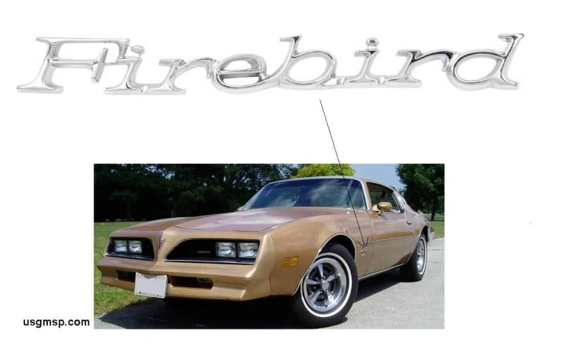 71-81 Firebird Fender emblem (ea) – Pontiworld