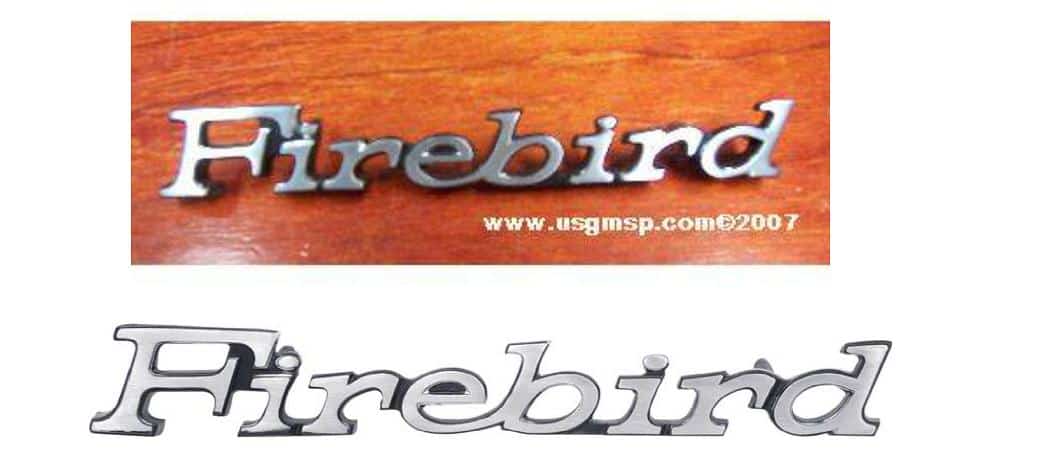 70 Firebird fender "FIREBIRD" (ea) – Pontiworld