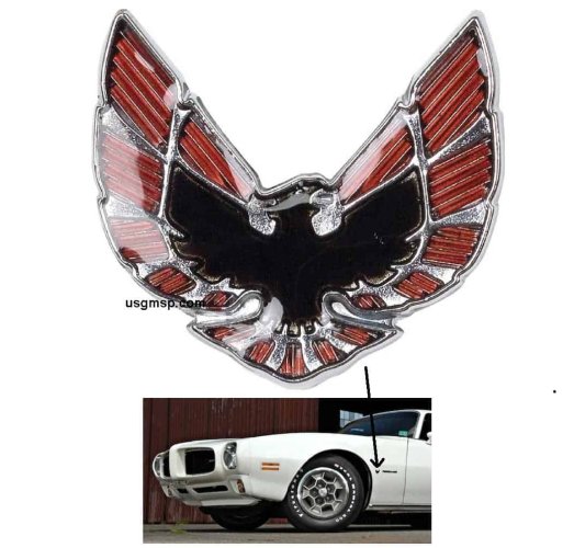 70-73 Firebird front fender EMBLEM (ea) – Pontiworld