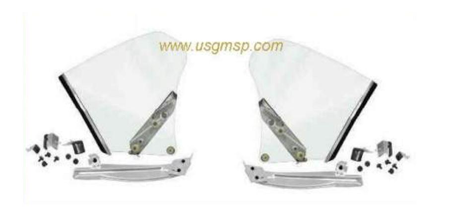 68-69 GTO /LeMans 1/4 Window Glass assembly - Clear – Pontiworld