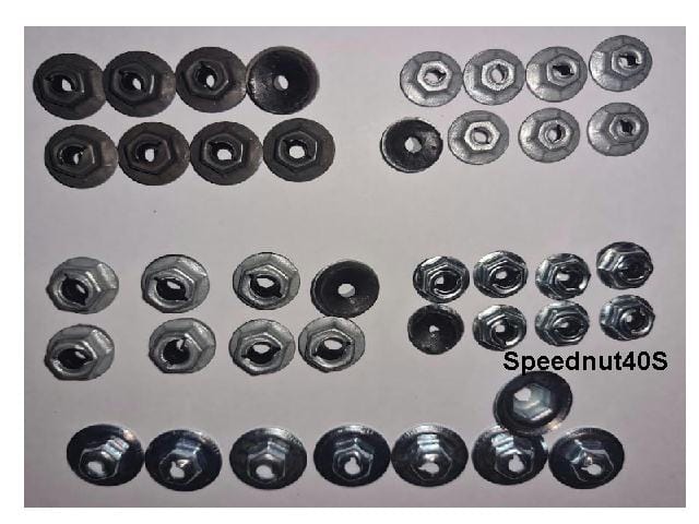 Speed Nut Pack 40 with Sealer Various – Pontiworld