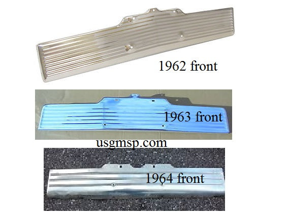 62-64 Chev Impala/Belair License Plate Panel - FRONT (ea) – Pontiworld