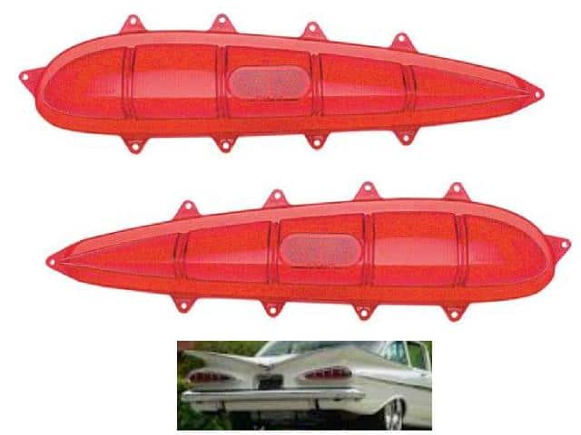 59 Chev Full Size brake lens set. – Pontiworld